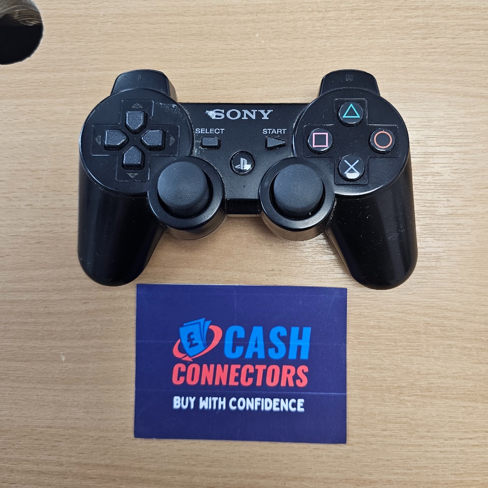 Used Sony PS3 Official Black Sixaxis Controller - Own4Less